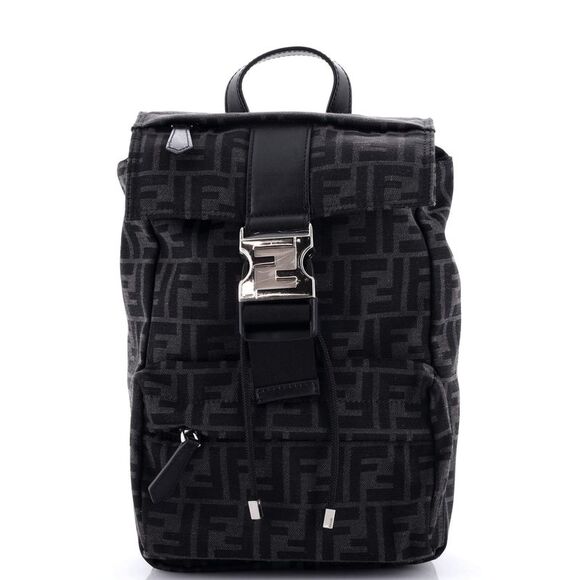 Fendi | Bags | Fendi Fendiness Backpack Zucca Canvas Small Black | Poshmark